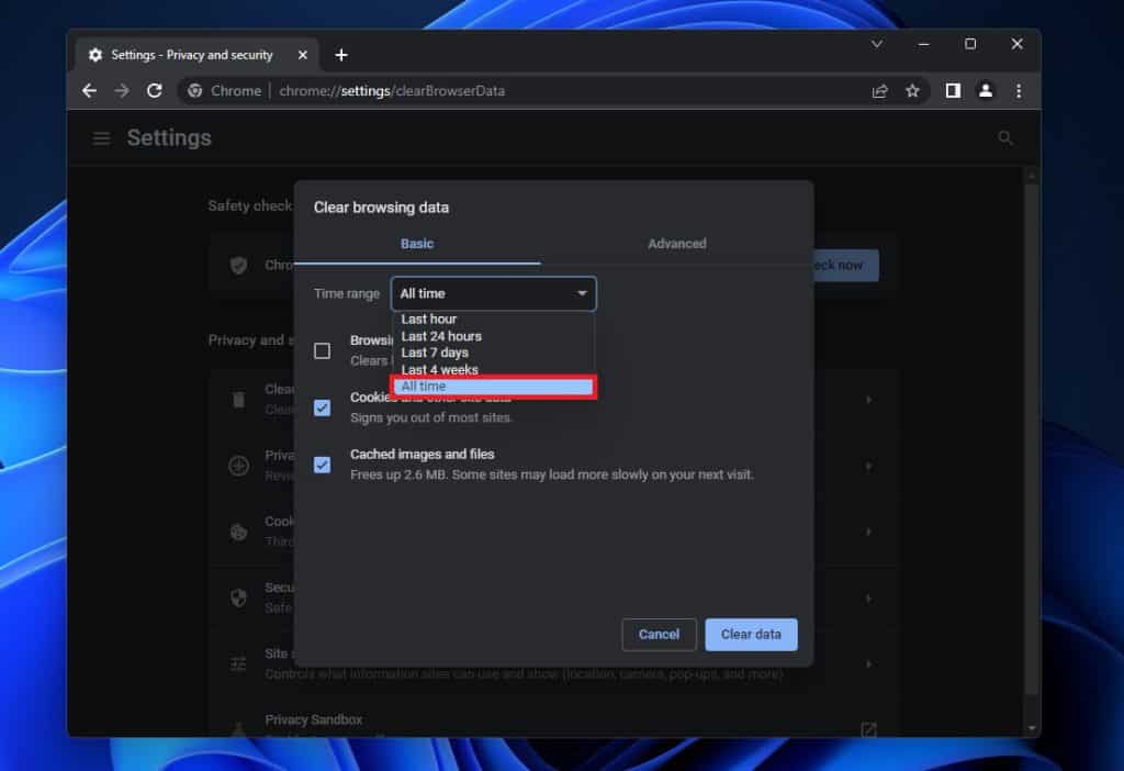 Fix Google Chrome Is Out of Memory Error on Windows 11