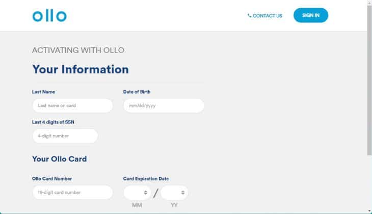 Activate Ollo Mastercard at ollocard.com activate Account 2025
