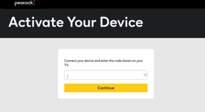 Peacock on Samsung Smart TV at Peacocktv.com TV/Samsung Activate Code
