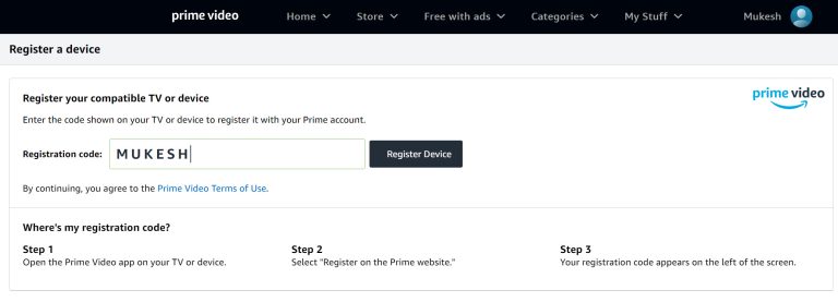 How to Activate PrimeVideo mytv Sign In Enter Code TV (2025)