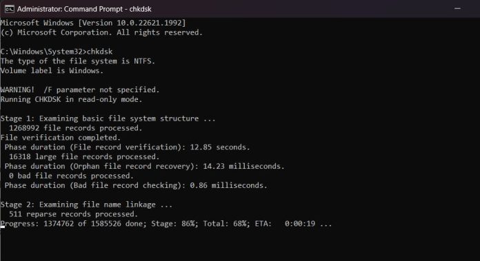 Fix: Disk Does Not Have Enough Space to Replace Bad Clusters