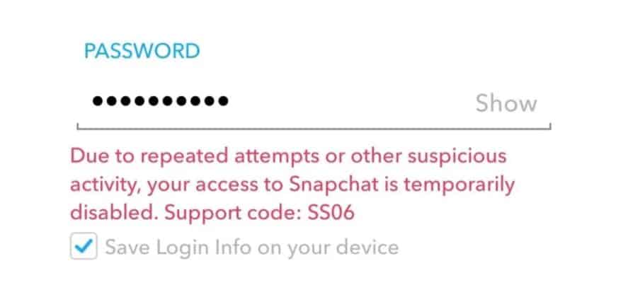 Top 5 Ways to Fix Snapchat Support Code SS06 (Working Guide)