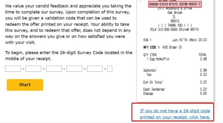 McDVOICE.com McDonald’s Customer Satisfaction Survey Process 2025