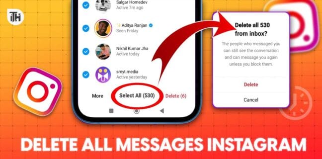Delete Instagram Messages Archives - iTech Hacks