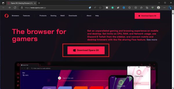 Download & Install Opera GX Gaming Browser for Windows PC (2024)