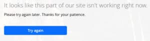 Fix: Chase It Looks Like This Part of Your Site Isn’t Working Right Now