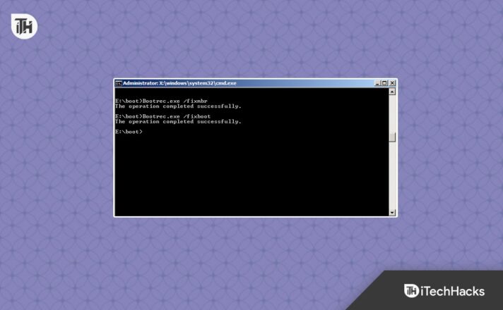 Fix: BOOTREC rebuild BCD System Cannot Find The Path Specified