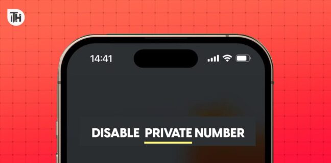 Disable a Private Number Archives - iTech Hacks
