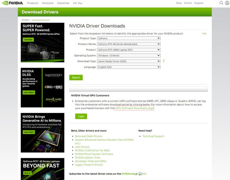 Download XNXUBD 2021, 2022, 2023, and 2025 Nvidia Drivers