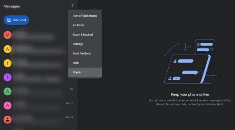 How to Setup Google Messages for Web on Laptop or Desktop