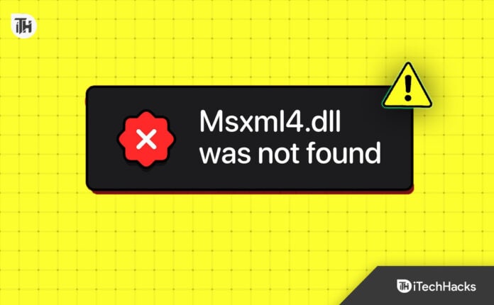 How to Fix Msxml4.dll Not Found or Missing Errors on Windows