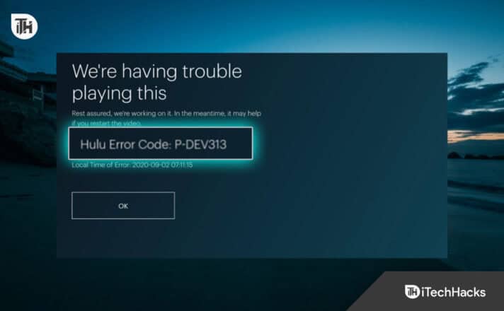 Hulu Error Code P-DEV313, Here's How to Fix?