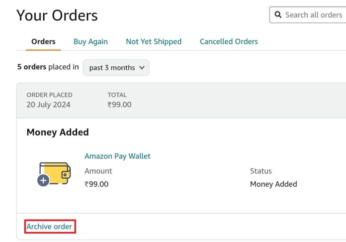 How to Archive Amazon Orders on App and PC 2025