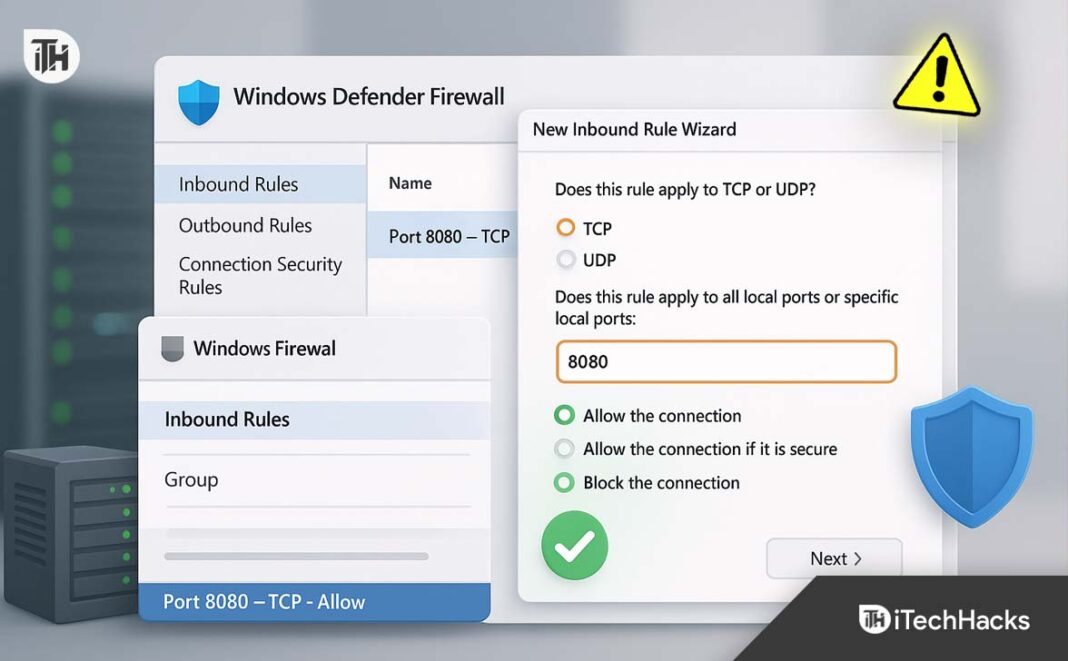 How to Open Port in Windows Server Firewall (TCP/UDP Guide)